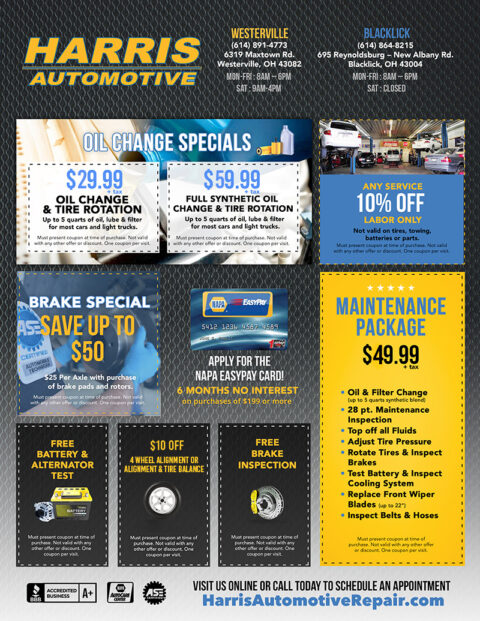 Coupons | Harris Automotive